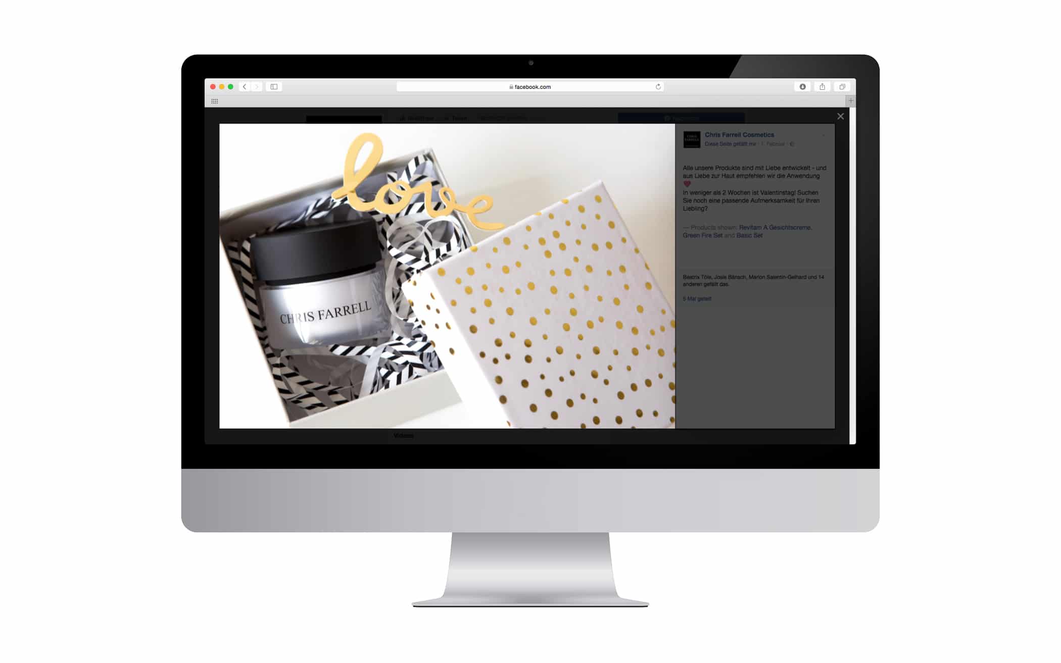 Referenzen: Social Media für Chris Farrell Cosmetics | Echtzeit GmbH ...